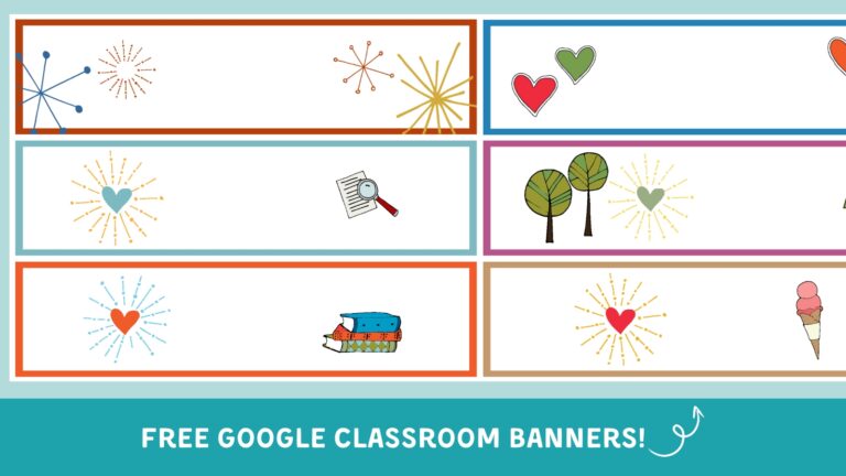 Free Google Classroom Banners for Every Subject and Theme