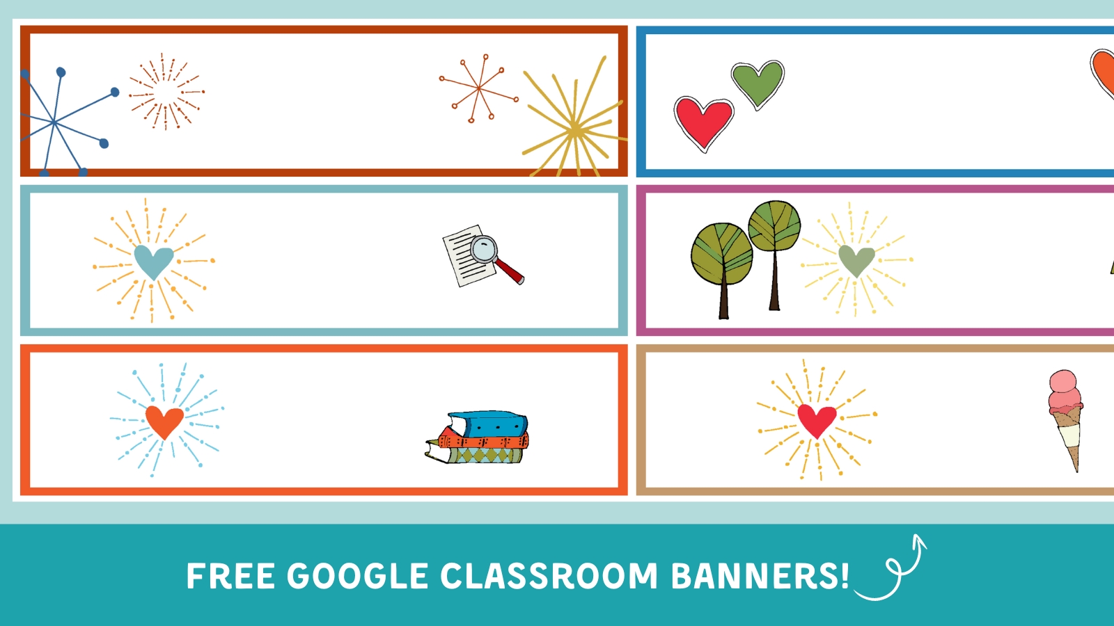 Free Google Classroom Banners for Every Subject and Theme