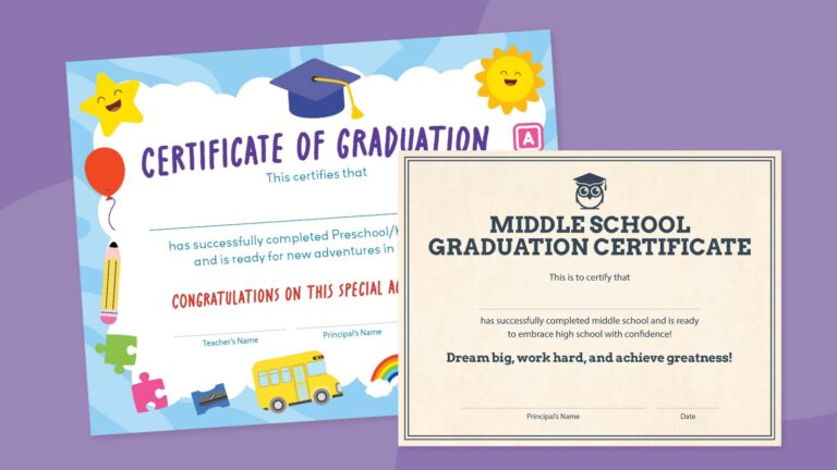 Free Printable Diploma Templates (Editable!)