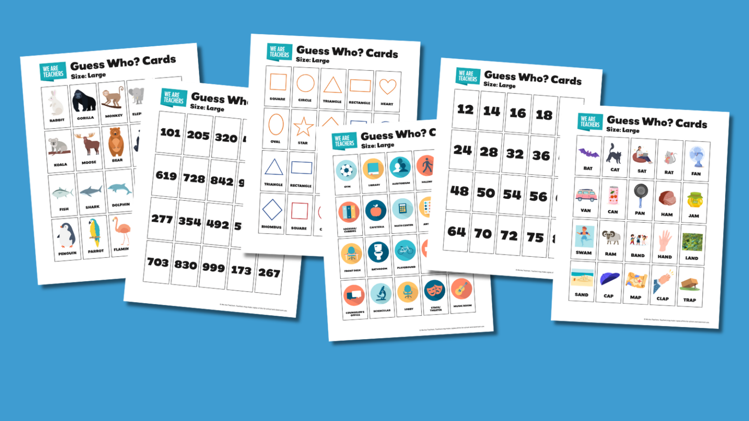 Free Guess Who Template for Teachers