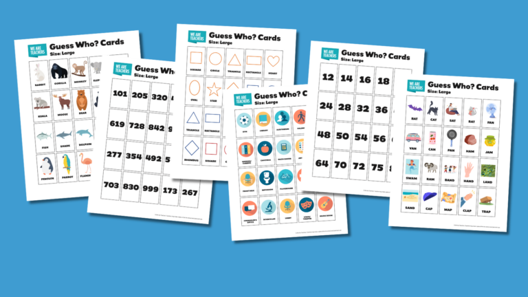 Free Guess Who Template for Teachers