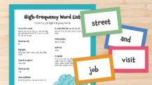 High-Frequency Word List (Free Printables and Teaching Ideas)