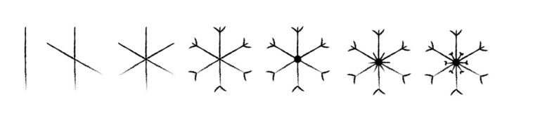 7 Ways To Draw a Snowflake (Free Printable + Video)