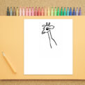 How To Draw a Giraffe (Free Printable + Video)