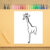 How To Draw a Giraffe (Free Printable + Video)