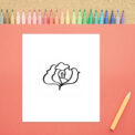 How To Draw a Rose (Free Printable + Video)