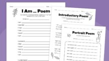 Free Printable "I Am" Poem Template Bundle