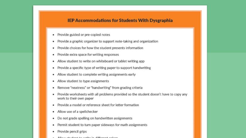 140+ IEP Accommodations Special Ed Teachers Should Bookmark