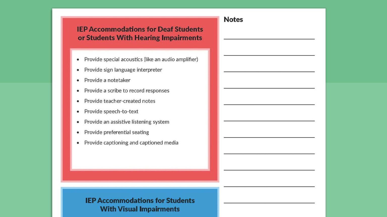 140+ IEP Accommodations Special Ed Teachers Should Bookmark