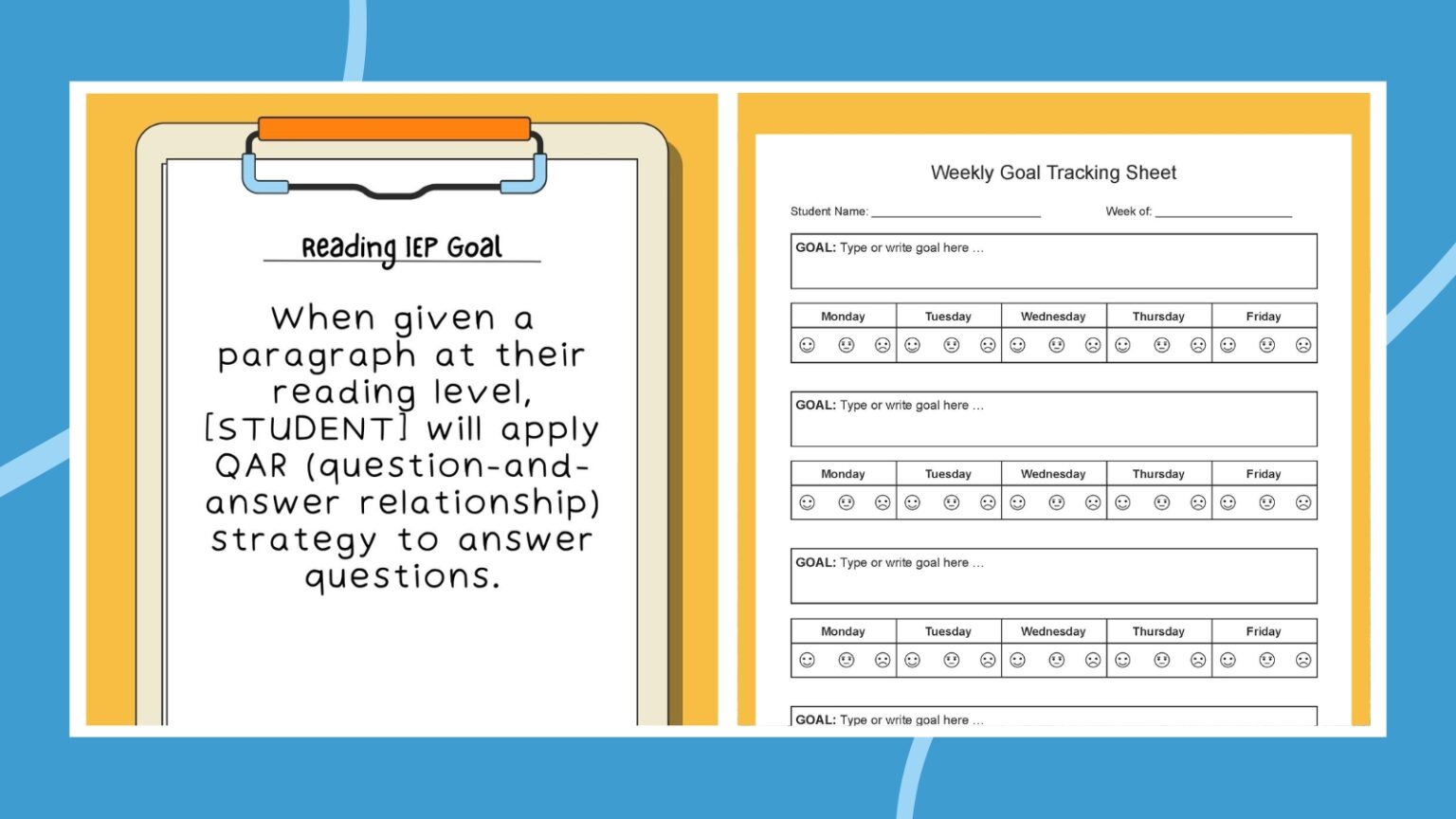 Free IEP Goal Bank With 110+ Goals & Printable Tracking Sheets