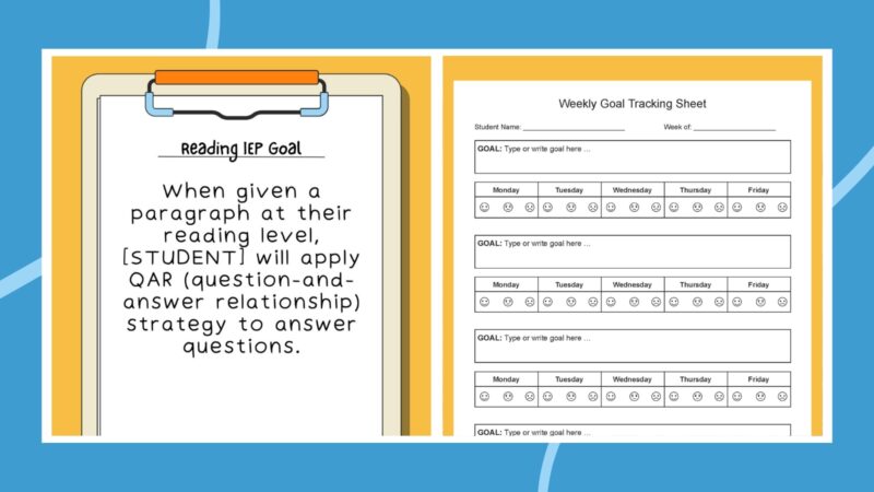 Free IEP Goal Bank With 110+ Goals & Printable Tracking Sheets