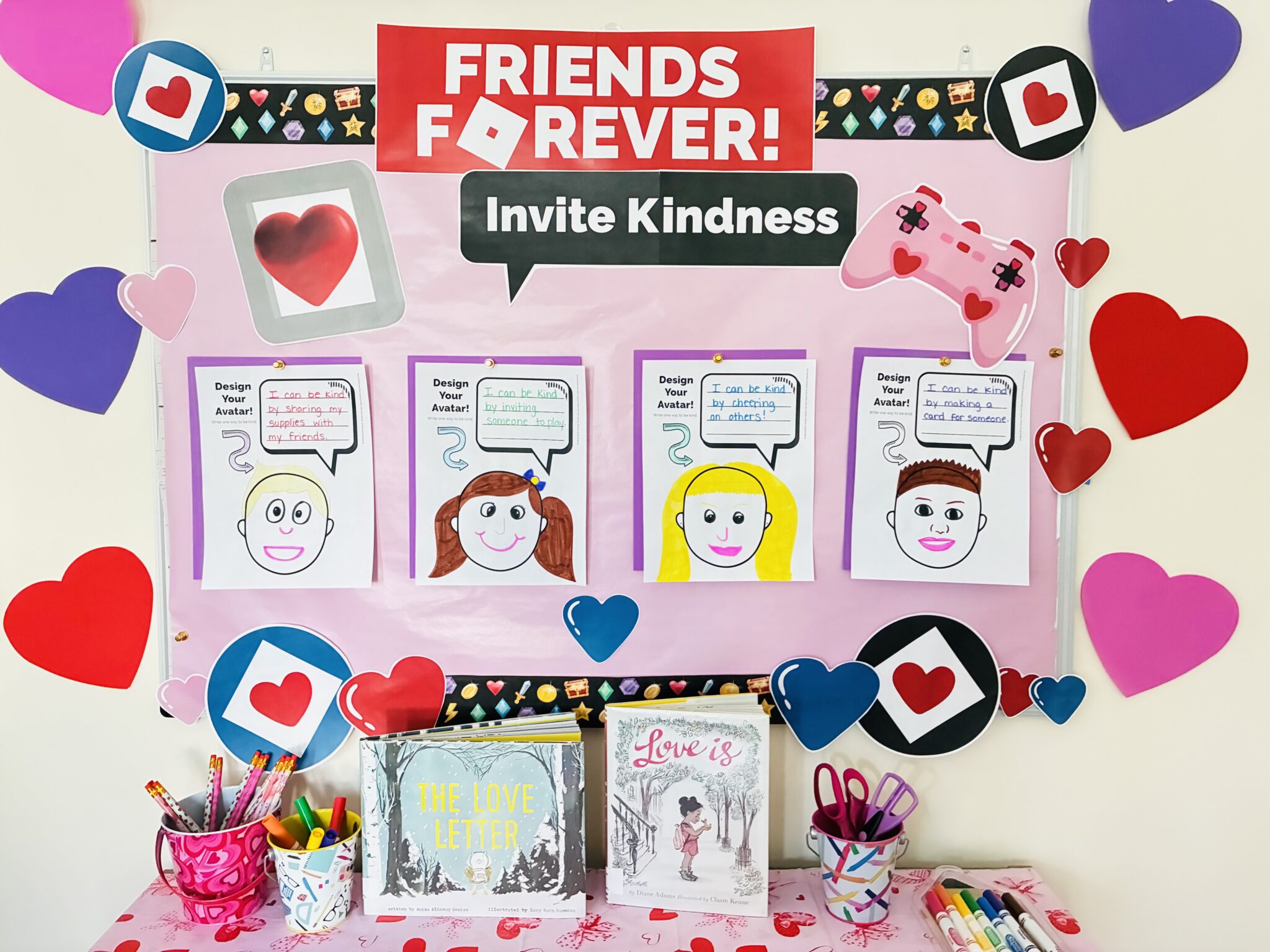 Free Valentine’s Day Bulletin Board Kits