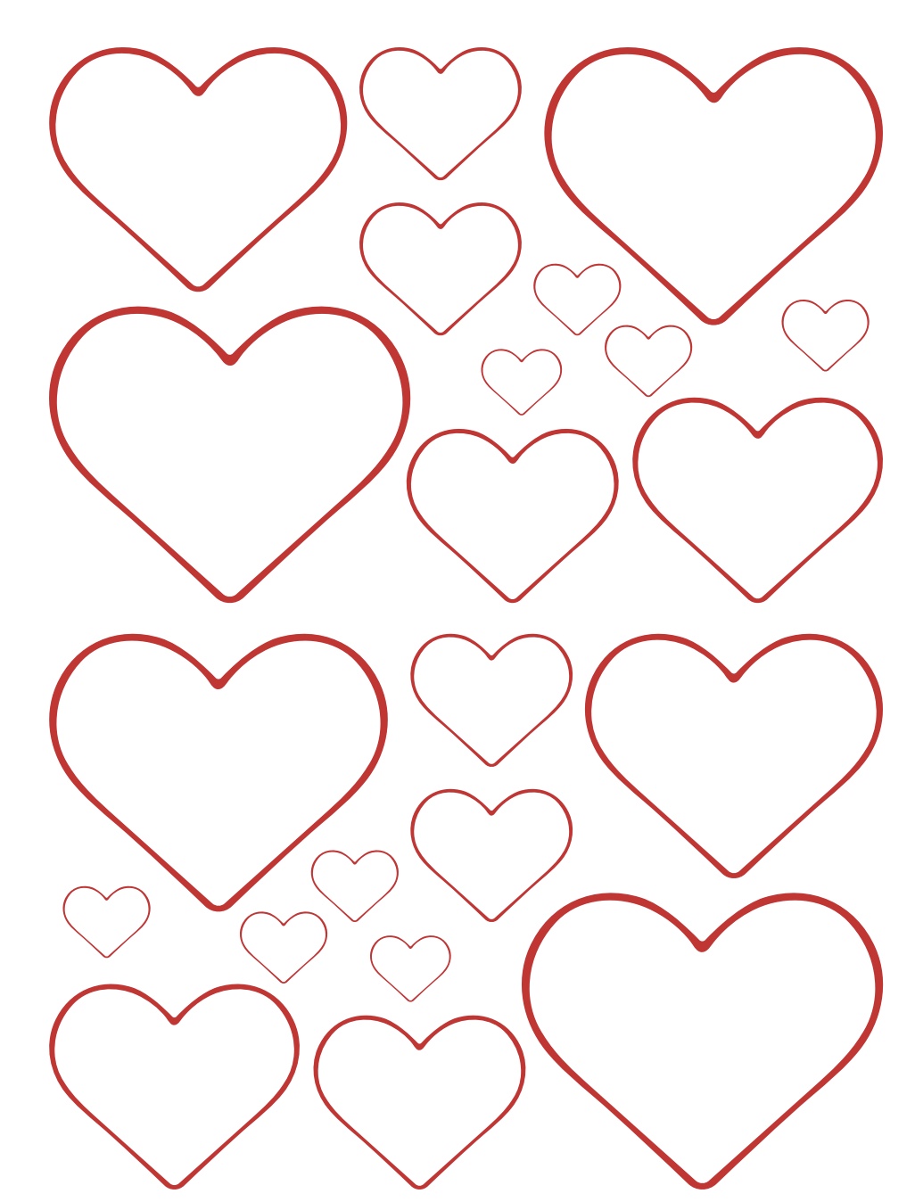 Free Printable Heart Bundle