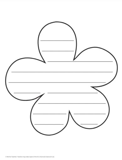 Free Printable Flower Template