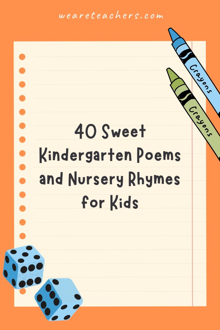 40 Sweet Kindergarten Poems and Nursery Rhymes for Kids