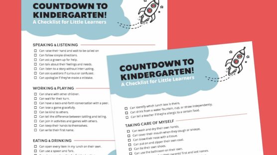 Kindergarten Readiness Checklist (Free Printable)