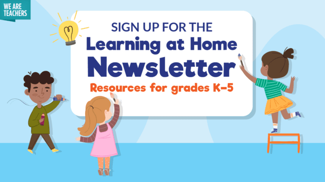 Sign Up for Our Weekly Learning at Home Newsletter
