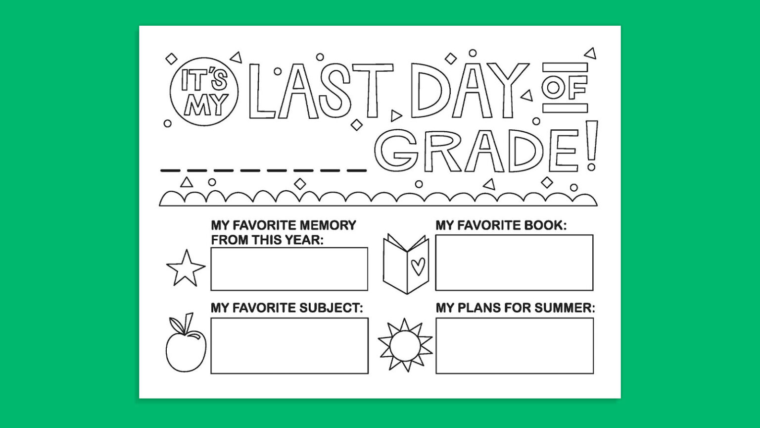 Free Printable Last Day of School Signs - WeAreTeachers