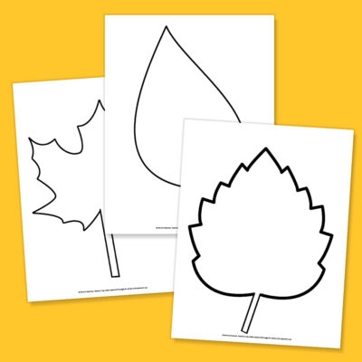 Free Printable Leaf Template Bundle for Fall