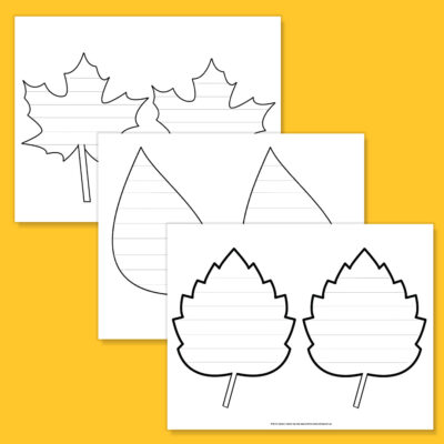 Free Printable Leaf Template Bundle for Fall