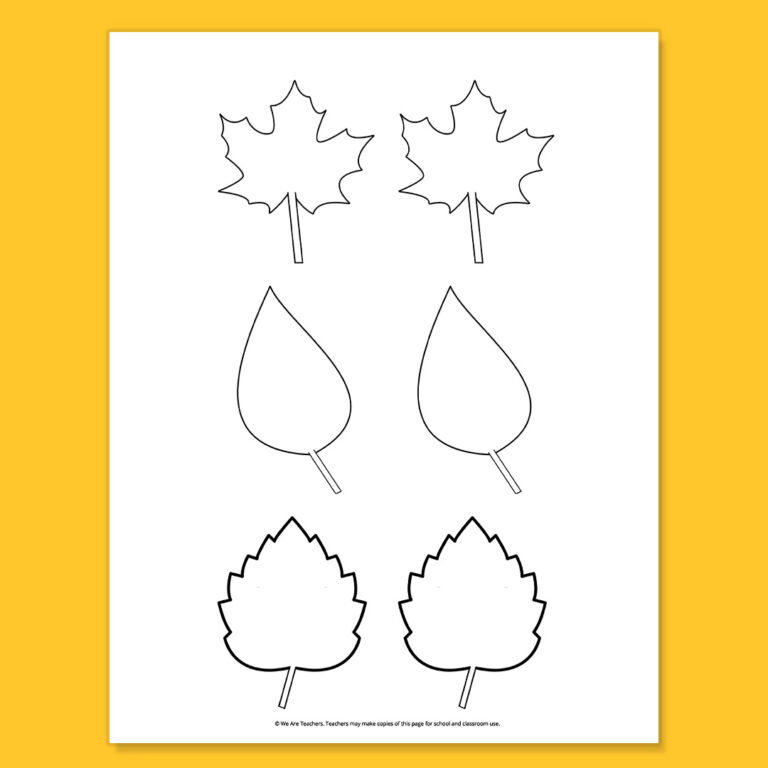 Free Printable Leaf Template Bundle for Fall