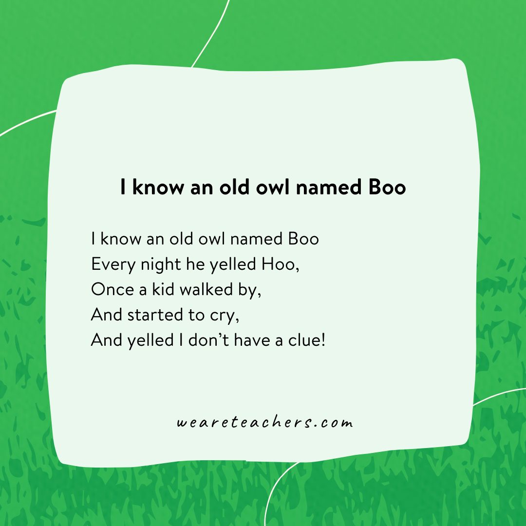 Limericks For Kids To Share In The Classroom