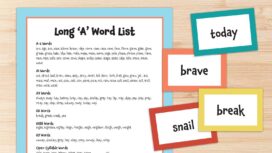 Long 'A' Words (List, Teaching Ideas, and Free Printables)