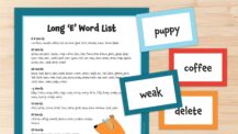 Long 'E' Words (List, Teaching Ideas, and Free Printables)