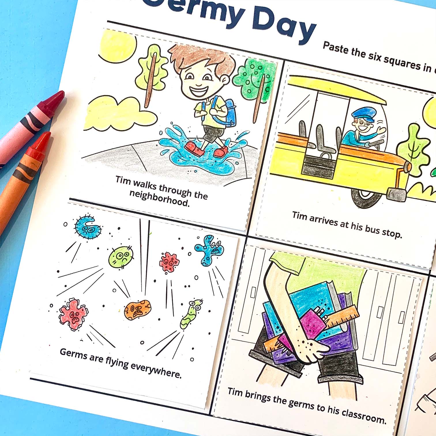 Teach Kids How Germs Spread With This Free Activity
