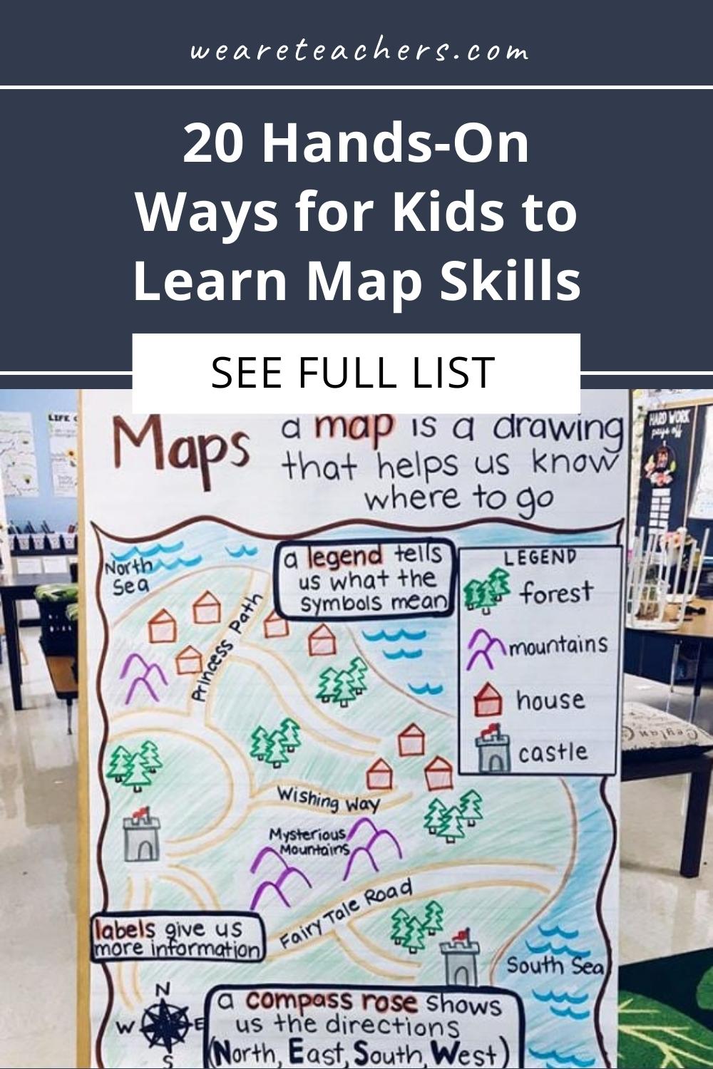 20 Map Skills Activities That Are Hands-On