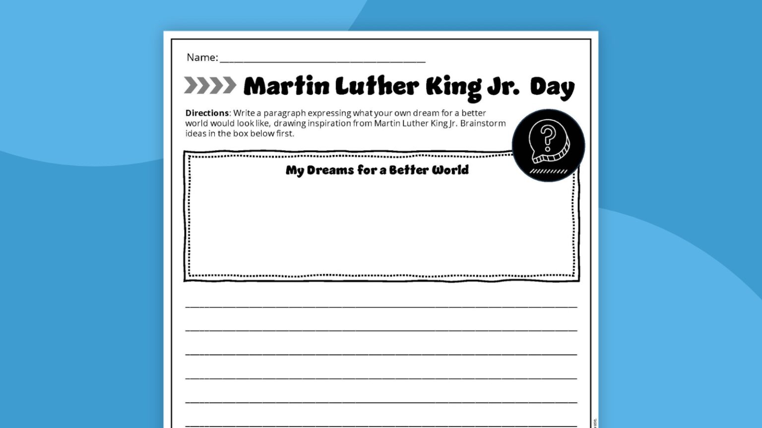 Free Martin Luther King Jr. Worksheets