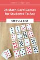 28 Math Card Games That Are Educational and Fun