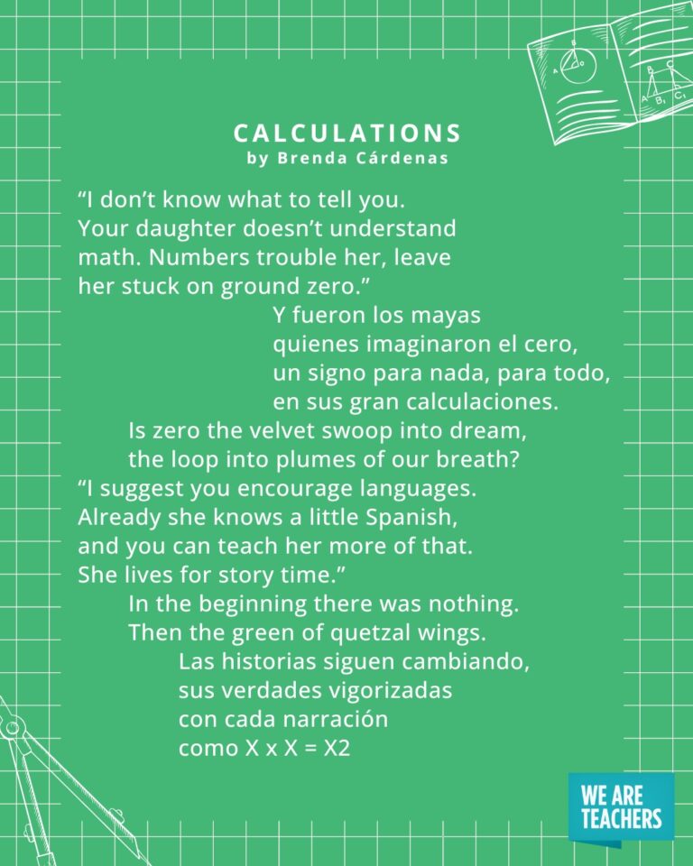 38 Math Poems for Students in All Grade Levels