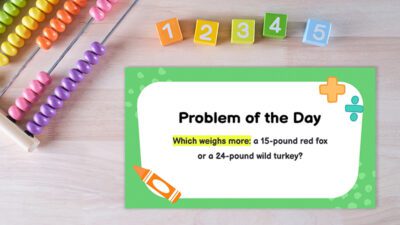 Check Out These 50 First-Grade Math Word Problems of the Day