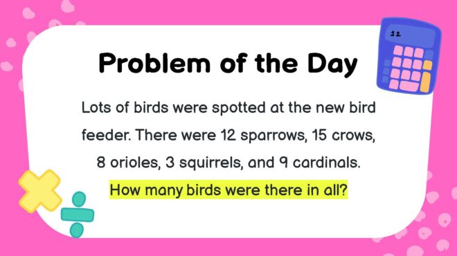 Check Out These 50 Fourth Grade Math Word Problems of the Day