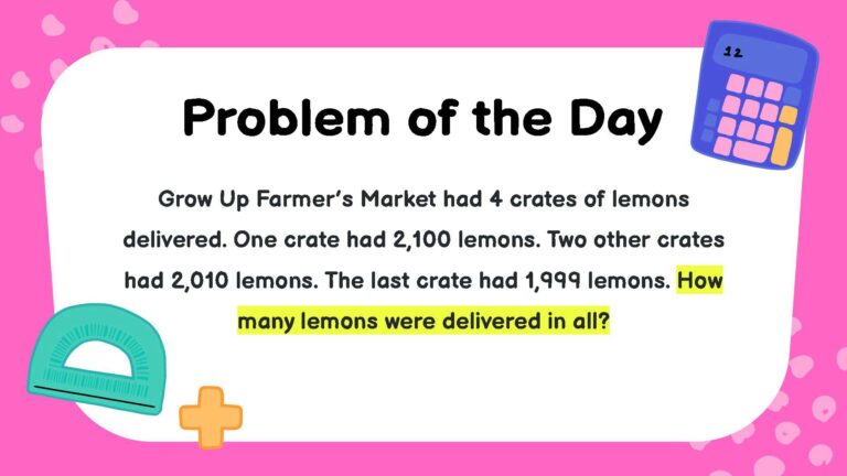 Check Out These 50 Fifth Grade Math Word Problems of the Day
