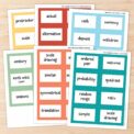 Math Words (Vocabulary List, Teaching Ideas, and Free Printables)