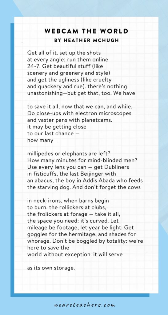 63 Must-Share Poems for Middle School and High School