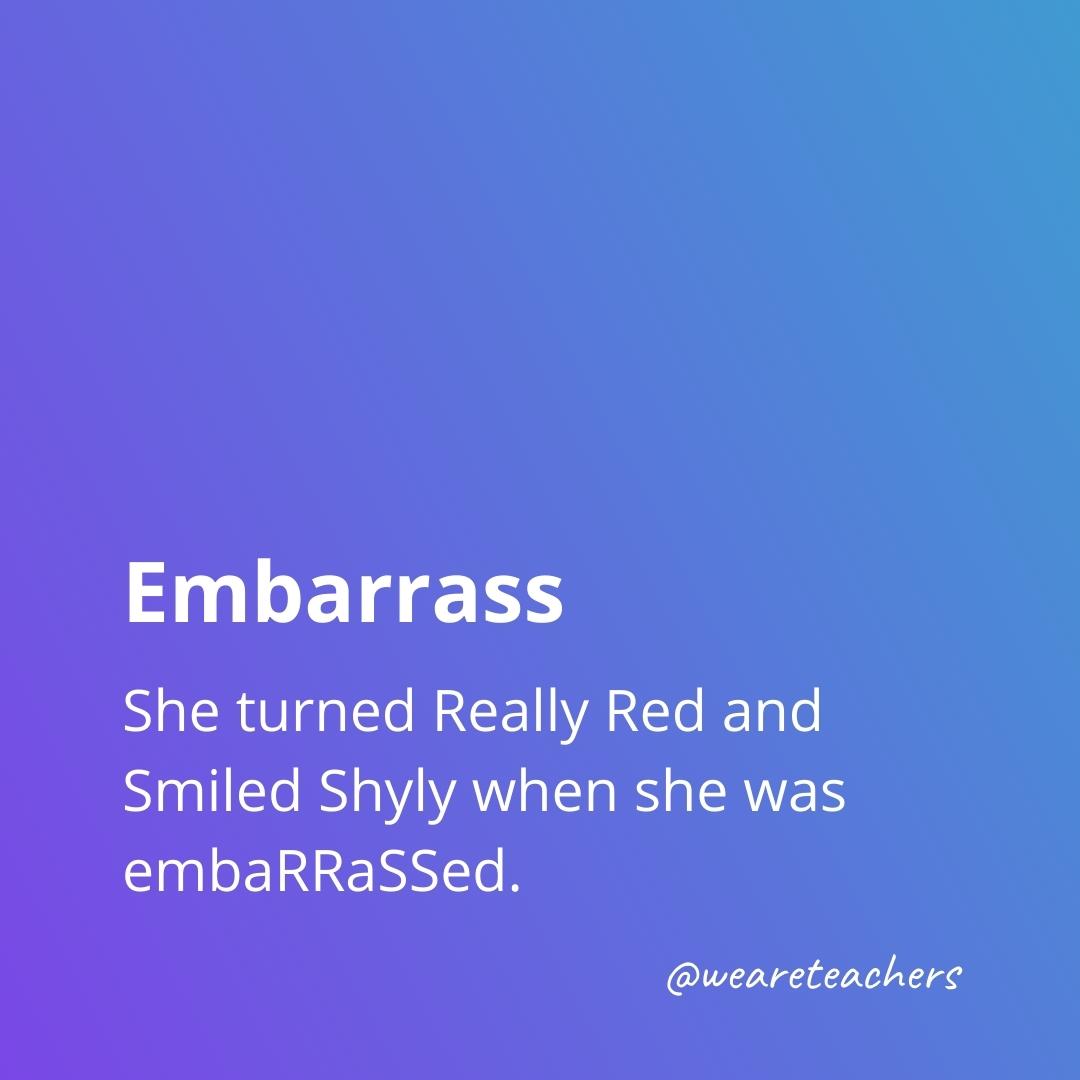 List of Commonly Misspelled Words and Tricks for Remembering Them