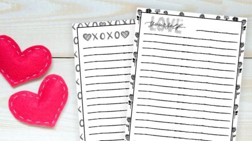 Free Printable Valentine's Day Writing Paper Plus 10 Writing Prompts