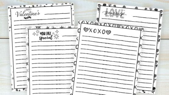 Free Printable Valentine's Day Writing Paper Plus 10 Writing Prompts
