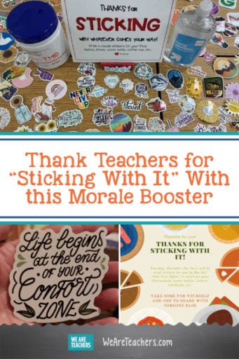 Stickers for Teachers are Small, Inexpensive Morale Boosters!