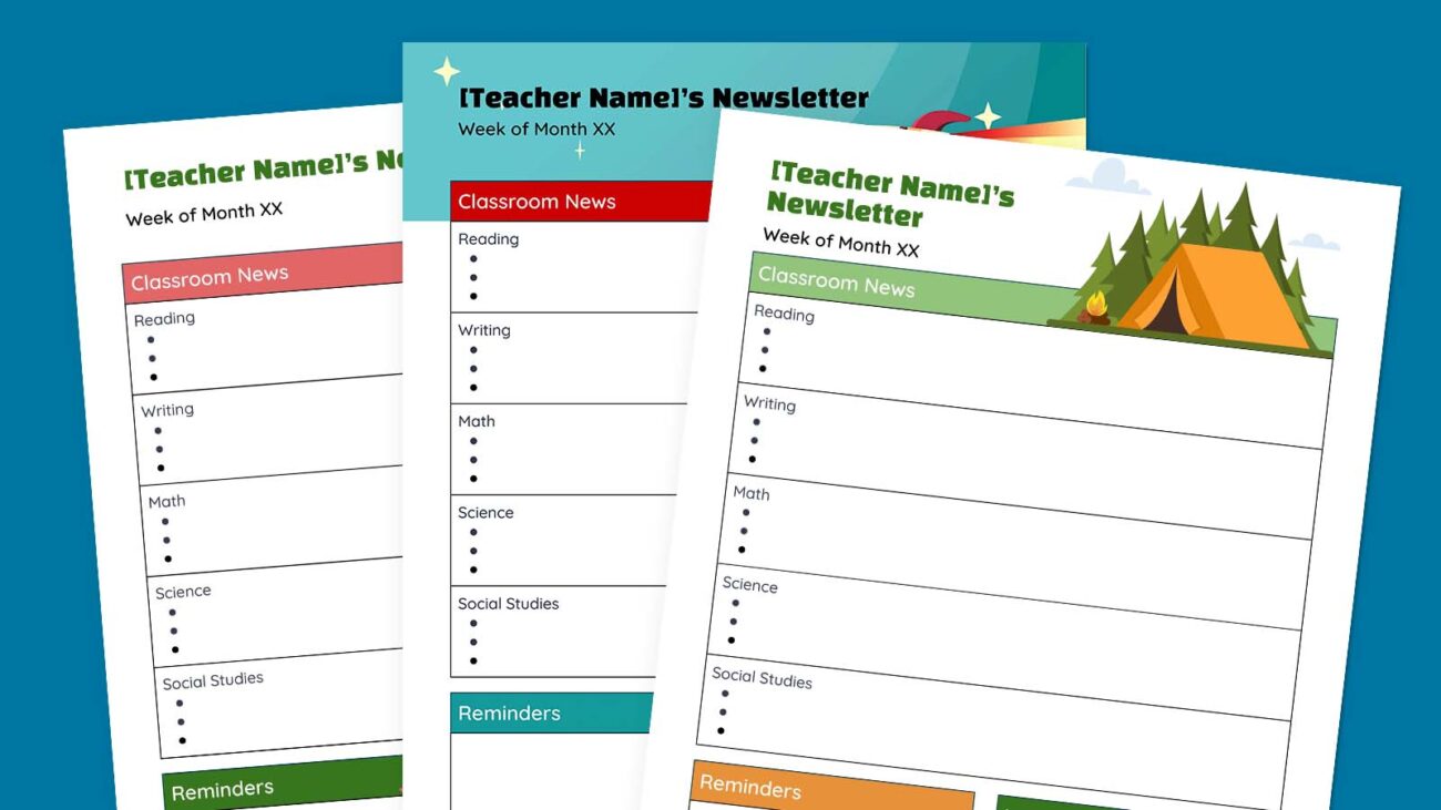 Get Your Free Customizable Classroom Newsletter Templates - ReportWire