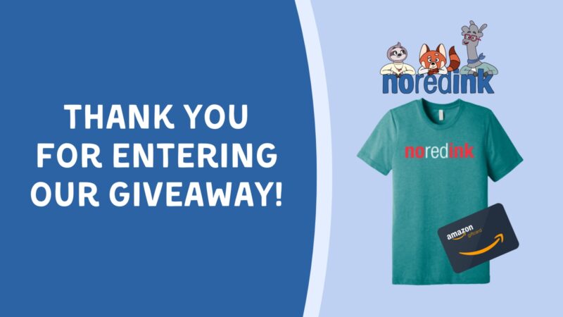 Thank You for Entering the NoRedInk Giveaway! - We Are Teachers