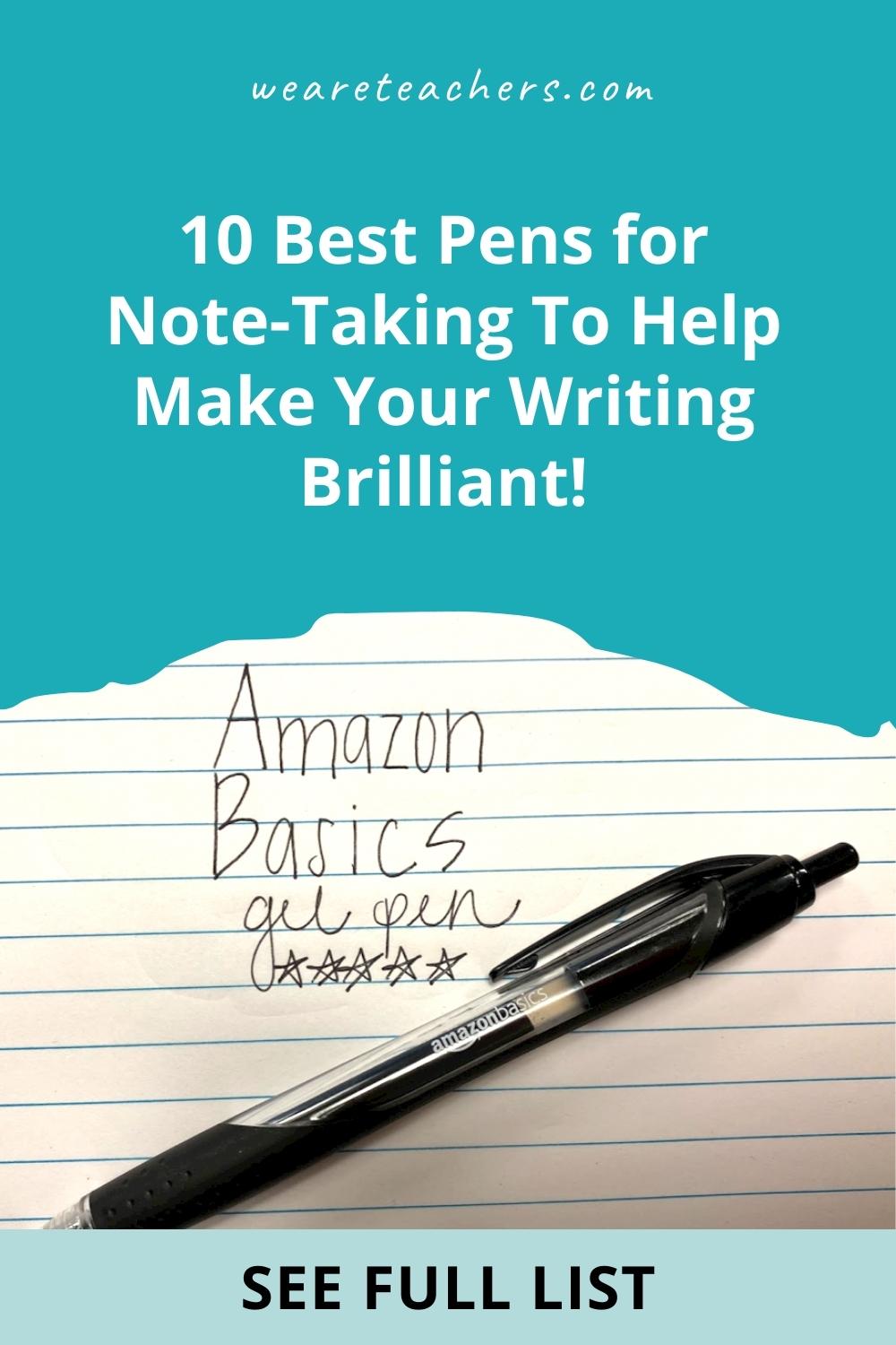 10 Best Note-Taking Pens (Take Writing From Boring to Brilliant!)