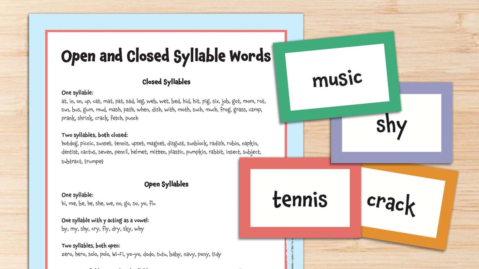 6 Syllable Types (Plus Tips for Teaching Them)
