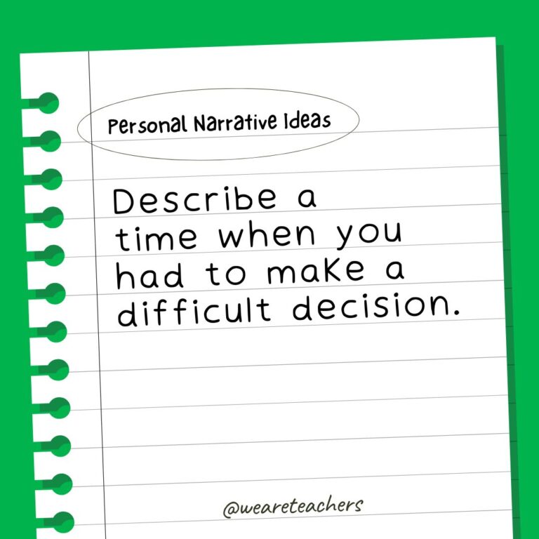 65 Engaging Personal Narrative Ideas for Kids and Teens