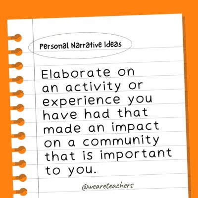 65 Engaging Personal Narrative Ideas for Kids and Teens