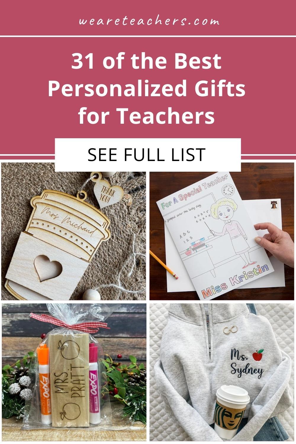 31 Personalized Teacher Gifts That Are Thoughtful and Unique