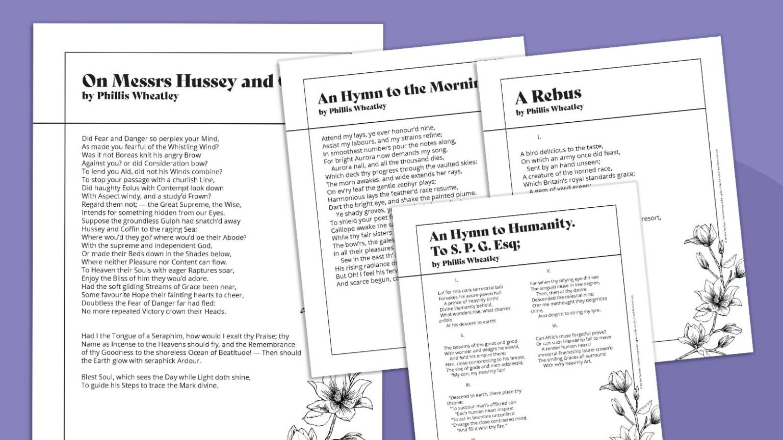 25 Inspiring Phillis Wheatley Poems (Free Printables)